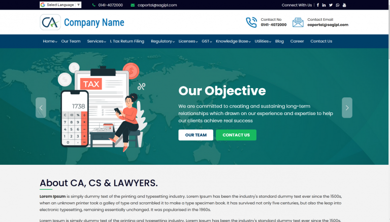 Top Chartered Accountant Website Templates for Firm in 2025