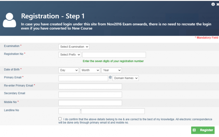 ICAI: Procedure To Fill CA Foundation Exam Form December 2022