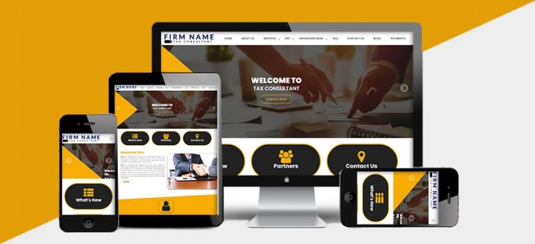 Top Business Tax Consultant Website Templates | CA Portal