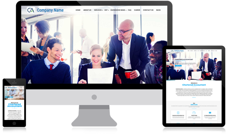 Top CA & Accounting Firm Website Design Template | CA Portal