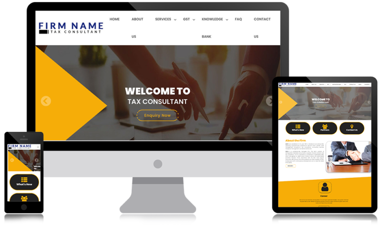 Top Business Tax Consultant Website Templates | CA Portal