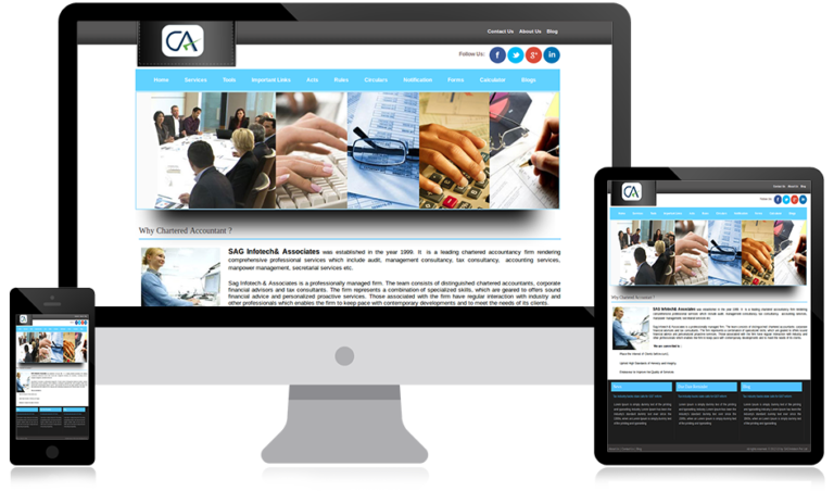 Get Modern Look of Website with CA-31 Theme | CA Portal