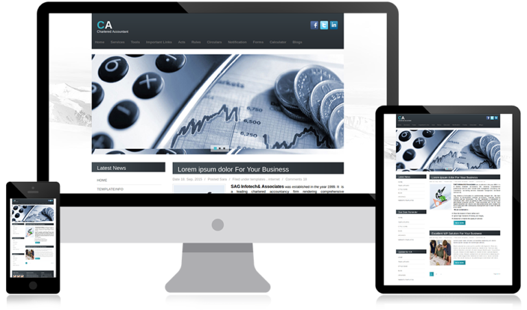Get Modern Look of Website with CA-44 Theme | CA Portal