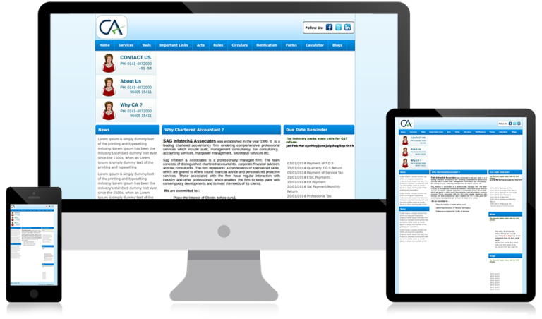 CA-47 : Premium CA Website Theme with Modern Design