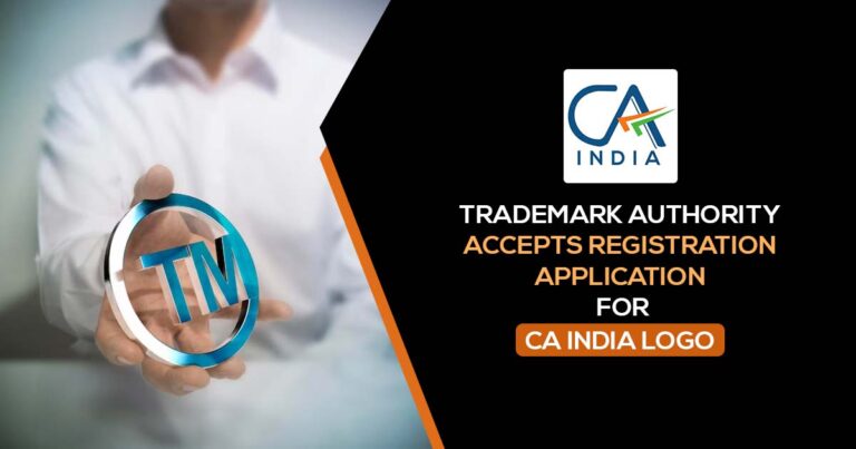 Trademark Authority Accepts Reg. Application for CA INDIA Logo